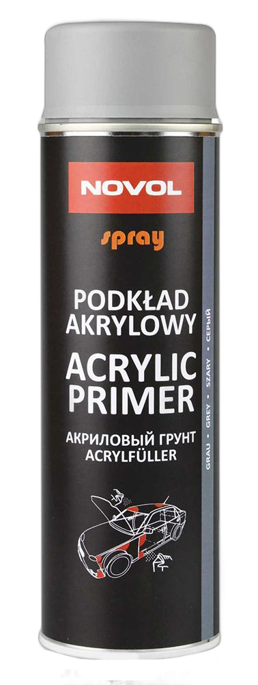 Federation » Novol SPRAY ACRYL PRIMER Грунт 1К акриловый серый 500мл